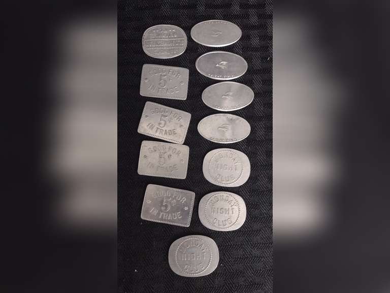 (12) Bellevue, Dayton & Newport Kentucky Trade Tokens - Barney's Old ...