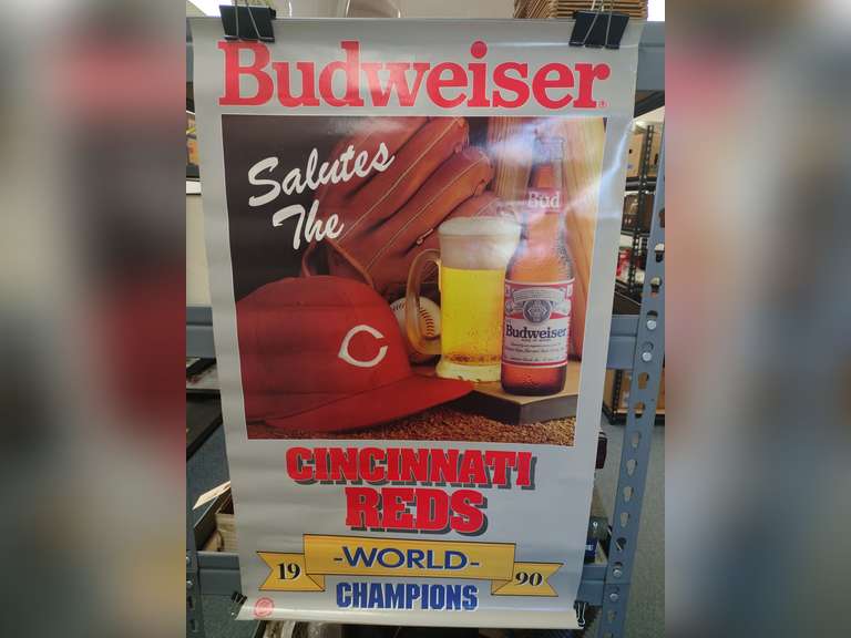 Budweiser Salutes the Cincinnati Reds 1990 World Champions, 18"X30 ...