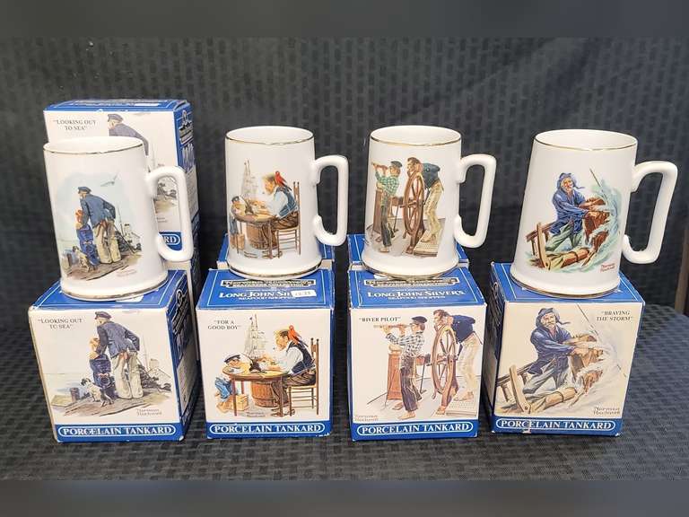 Eight Norman Rockwell Mugs for Long John Silvers. - Northern Kentucky ...