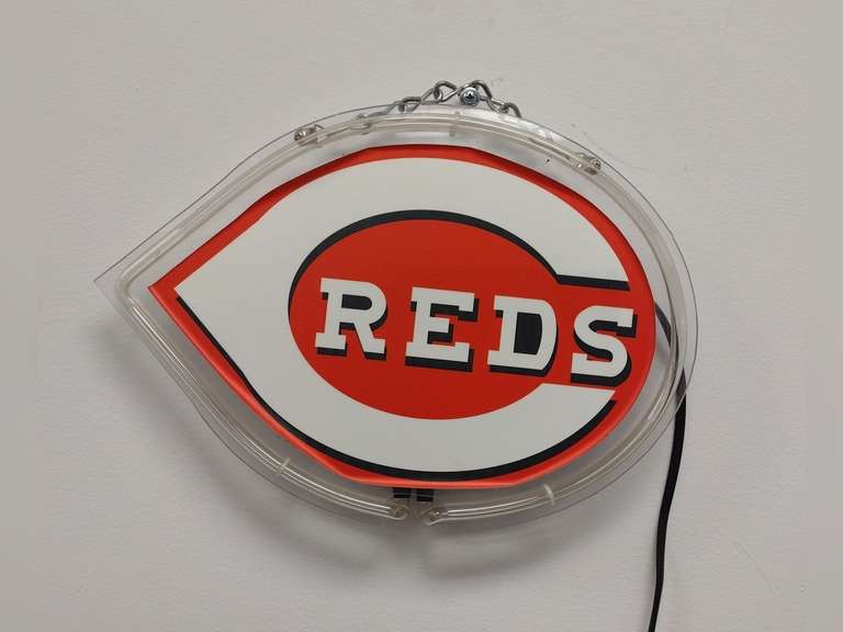 Cincinnati Reds Neon Sign, approximately 9"X13", working. - Northern ...