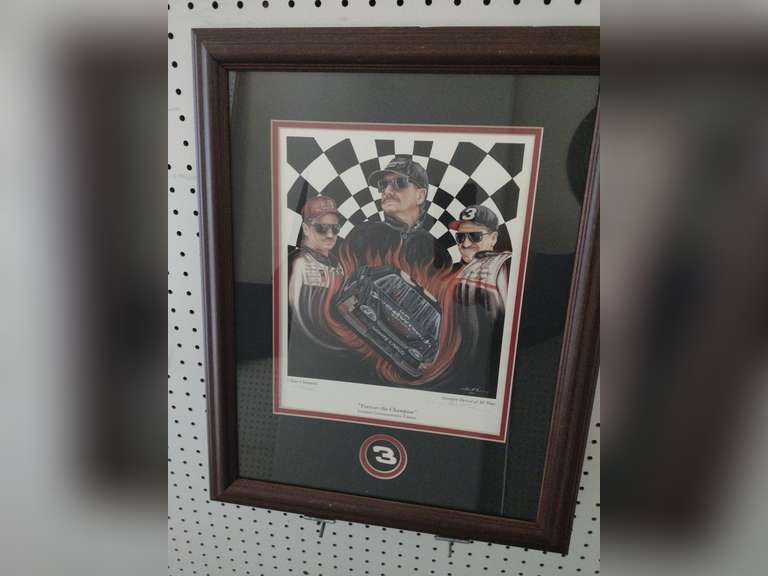 Dale Earnhardt "Forever the Champion" signed by artist Gale F. Osborne ...