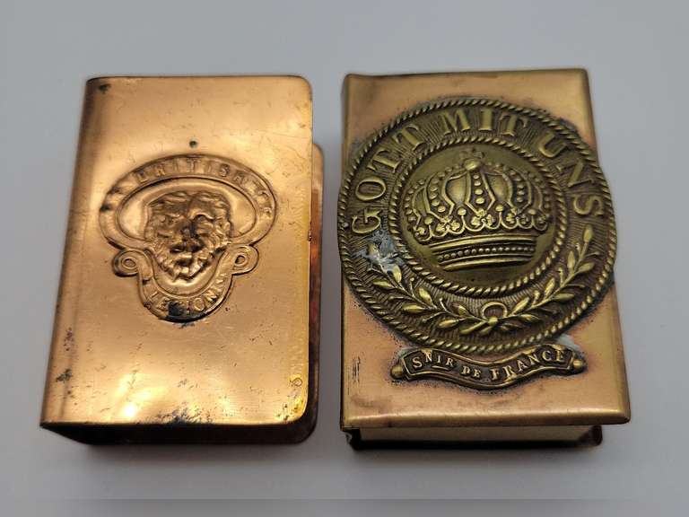 "God With Us" & British Legion - Cooper Match Box - Match Safe Holders ...