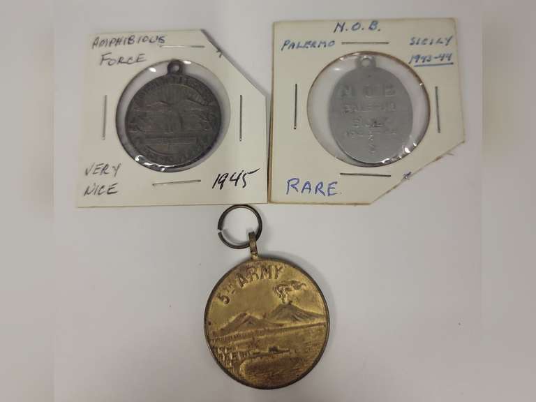 3 - WW2 -1943 -1945 FOBS of Events/Recognition-N.O.B. Palermo -Sicily ...