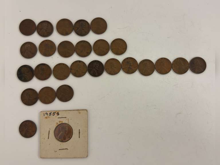 Wheat Penny Collection- various dates from 1910 to 1955 - Northern ...