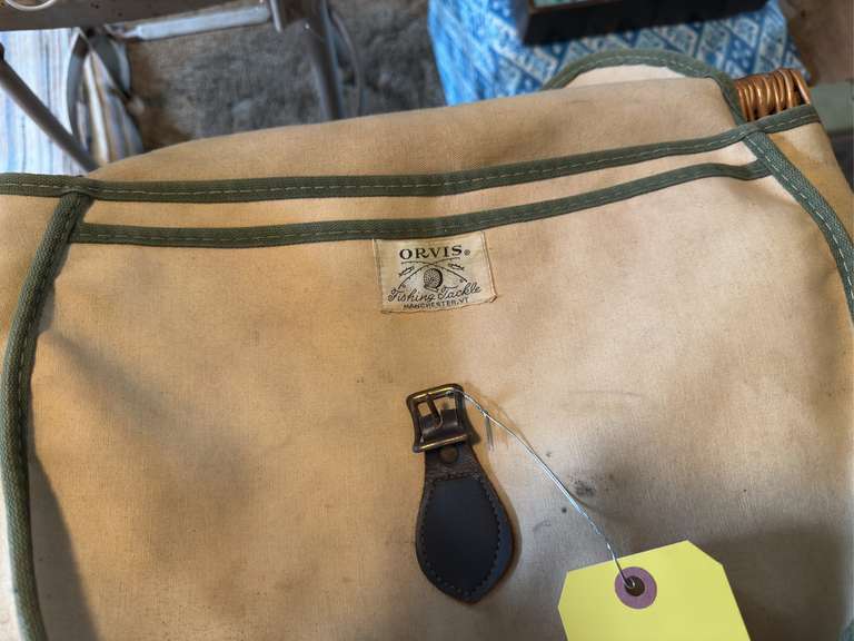Orvis canvas tackle bag - Northern Kentucky Auction, LLC