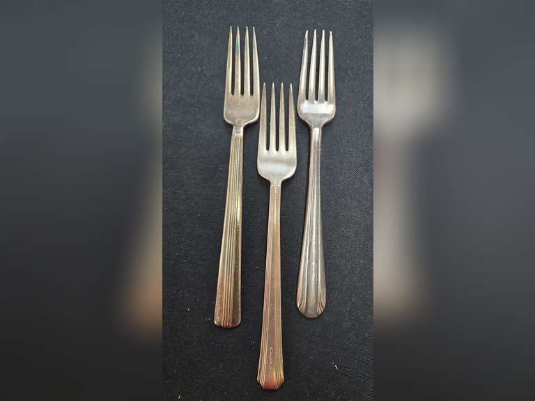3 Railroad Dinner Forks Chesapeake & Ohio, Pennsylvania & Southern ...