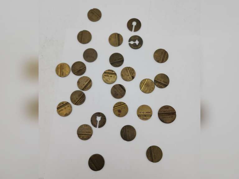 Group of Goetz Design Telephone Token Various Designs & Place ...