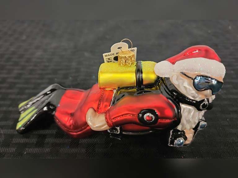 Christopher Radko Glass Christmas ornament, hand blown & painted ...