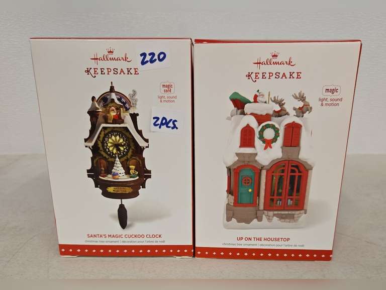 Hallmark Keepsake "Up On the Housetop" and Santa's Magic Cuckoo Clock ...