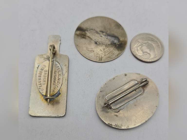 3 United States Co Badges - Seagram's, Louisville, Gilbey- Cincinnati ...