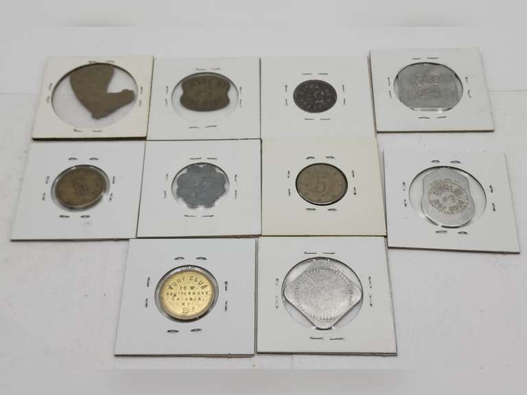 10 Northern Kentucky Trade Tokens - Covington, Dayton, Melbourne, Ross ...