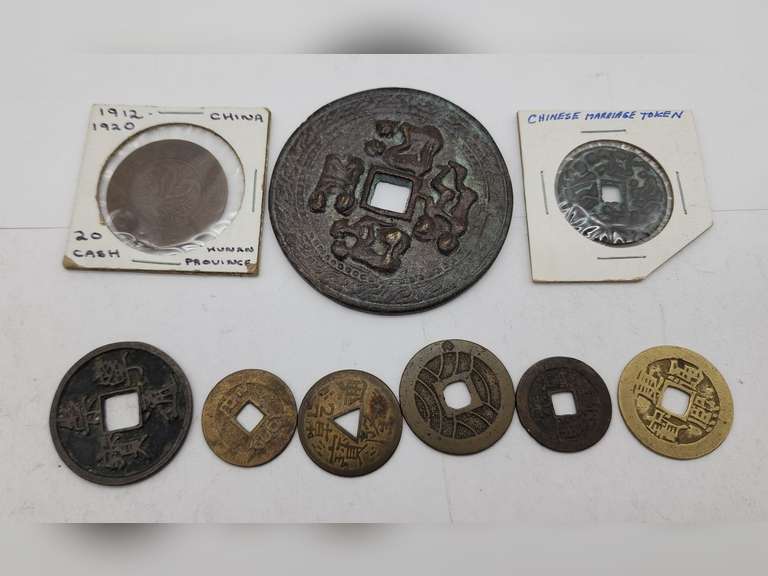 9 Chinese / Asian Coins & Marriage Coins - All Different - Northern ...