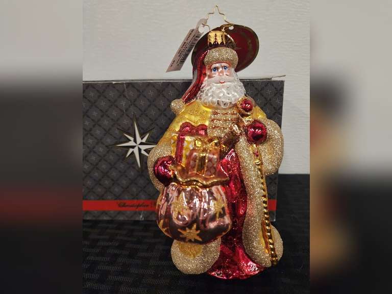 Christopher Radko Glass Christmas ornament, Golden Spectacular 1017686 ...