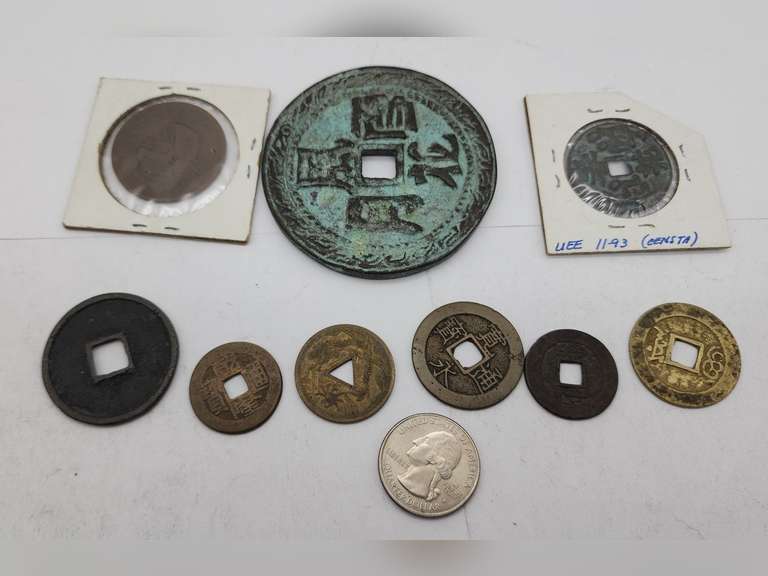 9 Chinese / Asian Coins & Marriage Coins - All Different - Northern ...