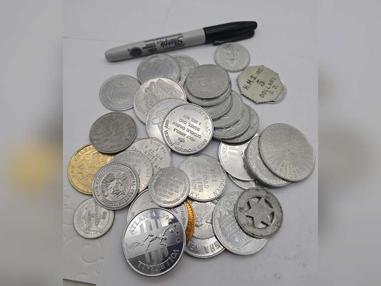 37 Aluminum Tokens & Medals - Merchants, Places & Event - Northern ...
