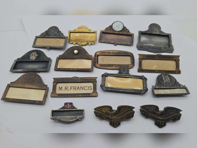Group of Product, Name and Convention Badges and Tags-Insurance ...