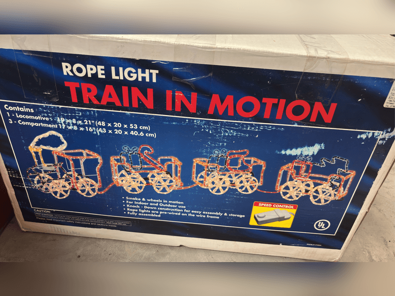 Rope Light Train In Motion - Northern Kentucky Auction, LLC