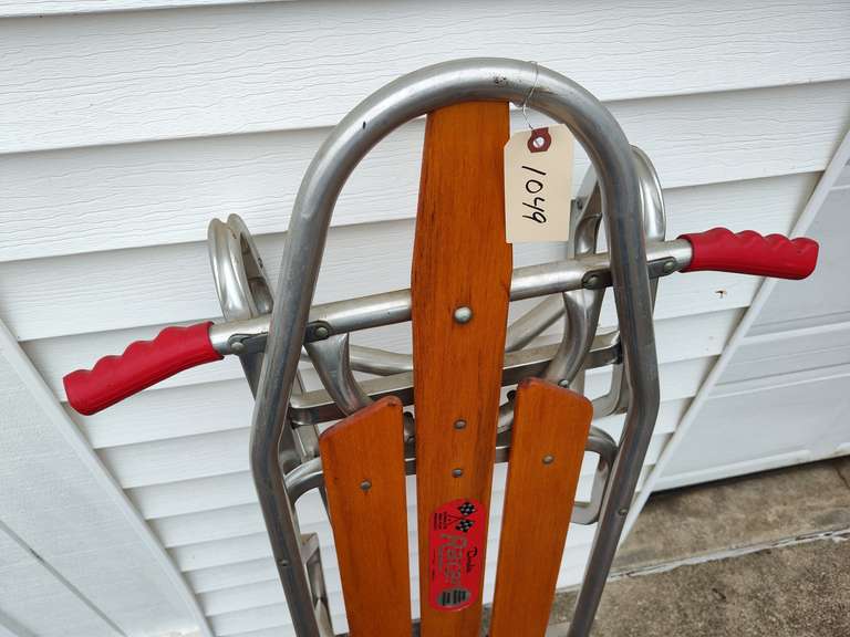 Duralite racer aluminum and wood sled - Northern Kentucky Auction, LLC