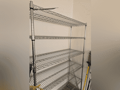Chrome storage rack, 6 shelves, 18x48x76 - Northern Kentucky Auction, LLC