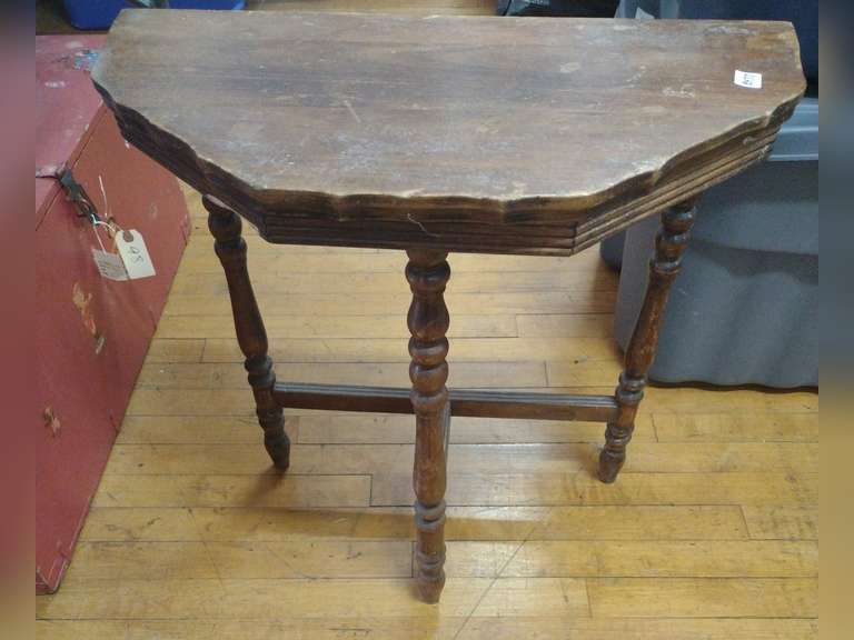 Antique wall table, approximately 11x32x22 - Northern Kentucky Auction, LLC