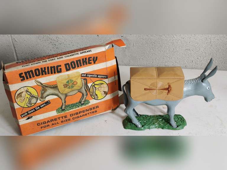Smoking donkey cigarette dispenser - Northern Kentucky Auction, LLC