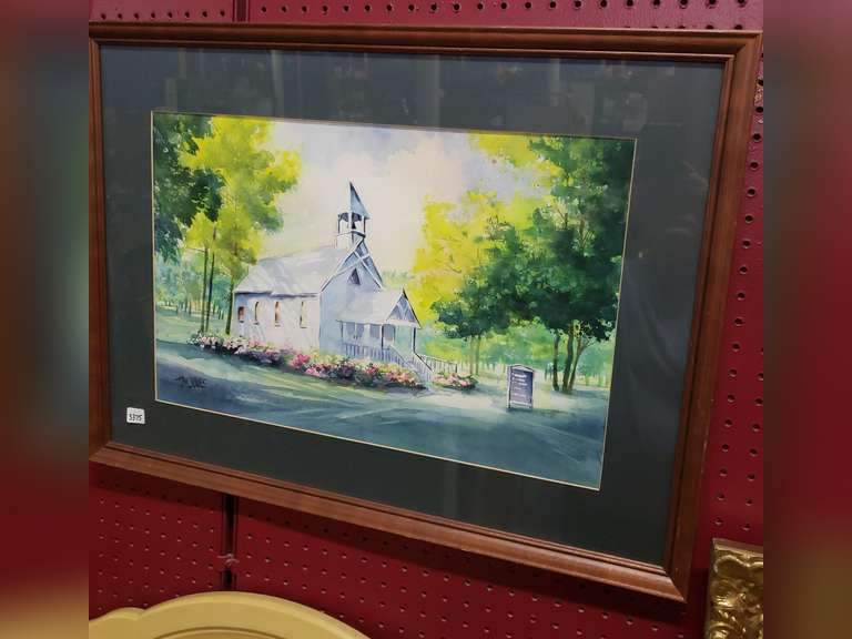 Framed and matted Tom Jones church print, 29x22in - Northern Kentucky ...