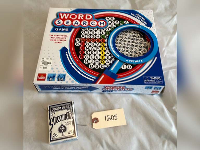 Word search game and deck of playing cards. - Northern Kentucky Auction ...