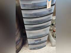 Sterilite 7 drawer organizer with content - Northern Kentucky Auction, LLC