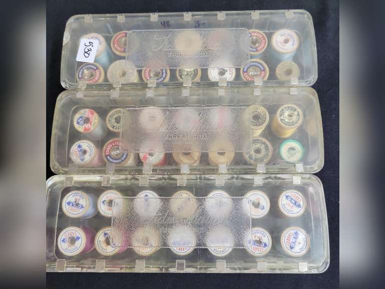 3 Tidee Maid Thread Boxes - Thread Included - Northern Kentucky Auction ...