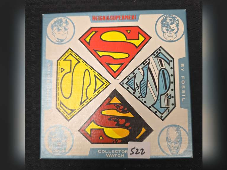 1993 Reign of the Superman watch by fossil - Northern Kentucky Auction, LLC