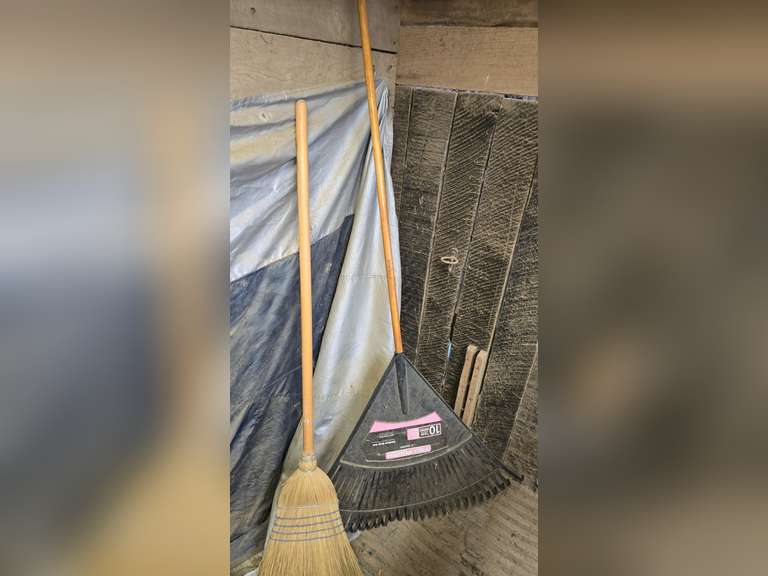 Rake, broom-all on shelf - Northern Kentucky Auction, LLC