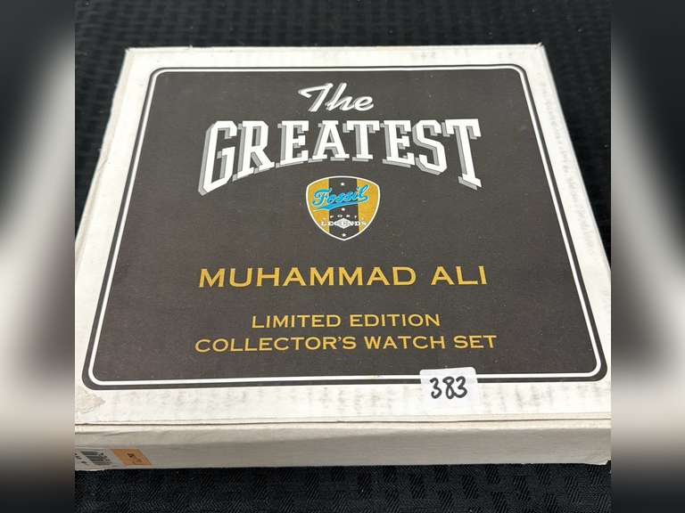 Fossil Muhammad Ali Watch in Original Boxes - Northern Kentucky Auction ...