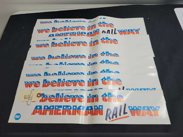"We Believe In The American Rail Way" Stickers - ASF - Northern ...