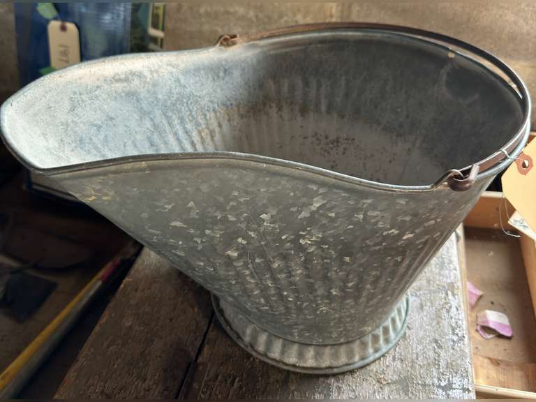 Galvanized Coal Scuttle Northern Kentucky Auction Llc