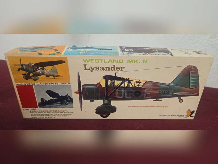 Hawk Westland Mk. II Lysander model kit - Northern Kentucky Auction, LLC