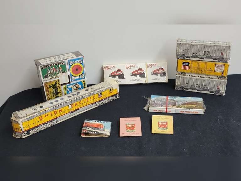 Matchbox Trains Boxes - Empty Union Pacific Box Full, Group of Other ...