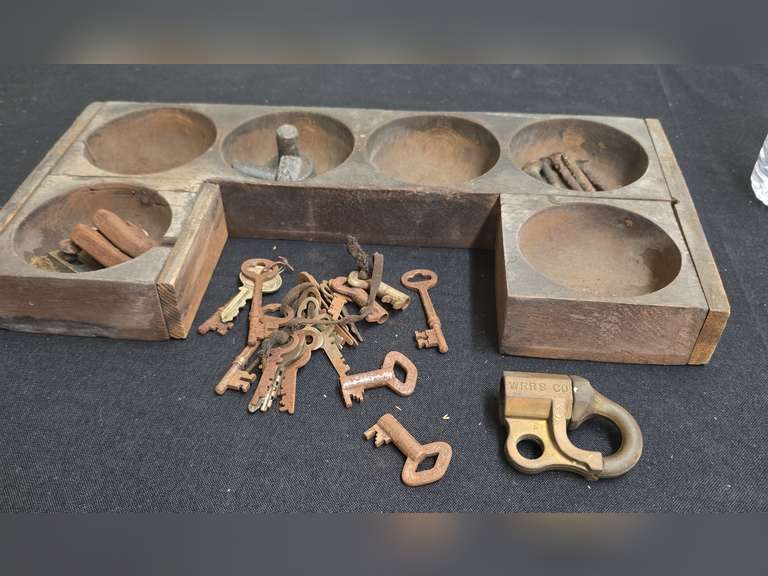 Railroad cash drawer for tickets, keys, locks, etc - came out of Walton ...