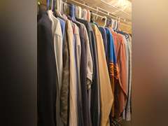 Right side of closet, men's clothing - Northern Kentucky Auction, LLC