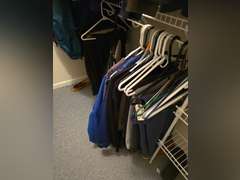 Right side of closet, men's clothing - Northern Kentucky Auction, LLC