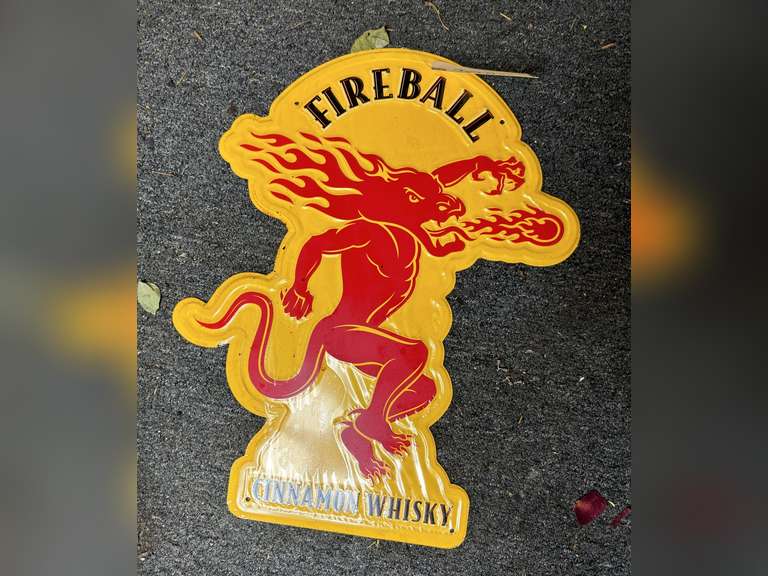 Fireball sign - Northern Kentucky Auction, LLC