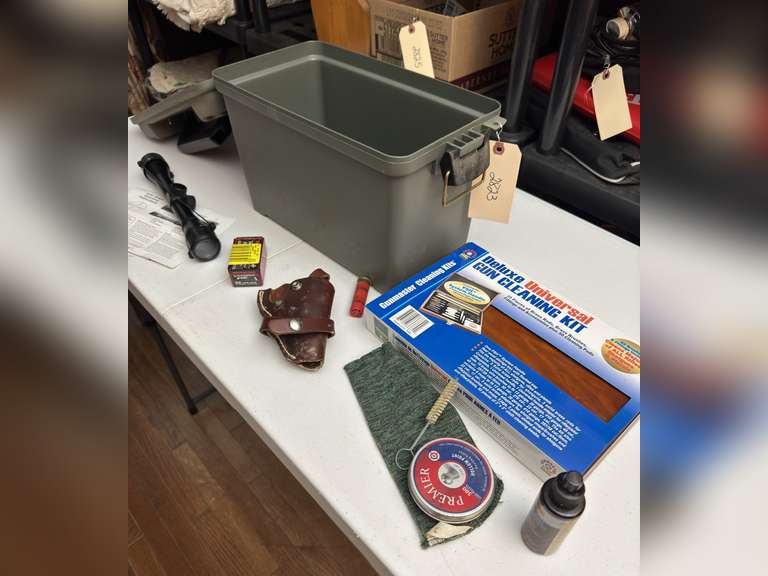 Ammo box with 22LR, rifle, scope, gun cleaning kit - Northern Kentucky ...