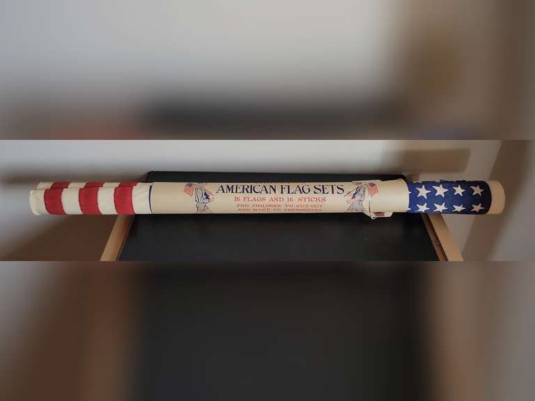 Children's American Flag Sets 16 Flags and Sticks - Americian Tissue ...