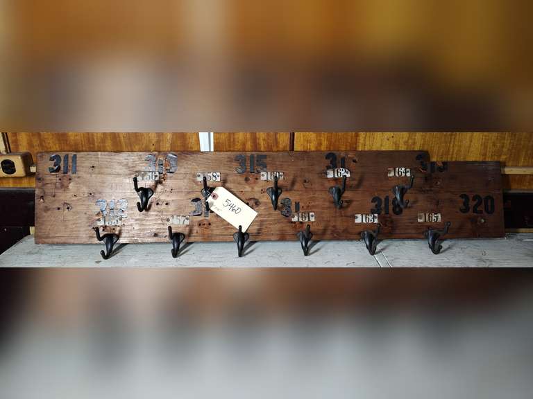 Part of the coat check rack from Bobby Mackey's - Northern Kentucky ...