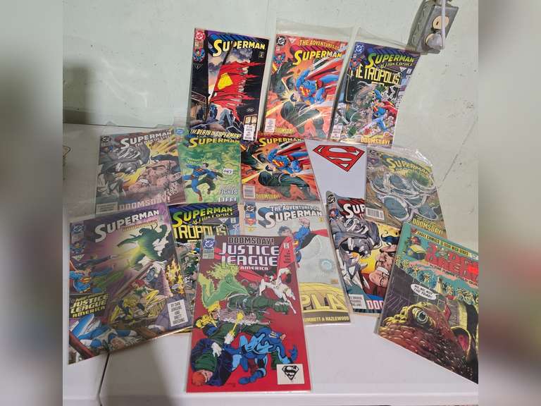 90s Superman, Justice League and Judge Dredd comic books - Northern ...