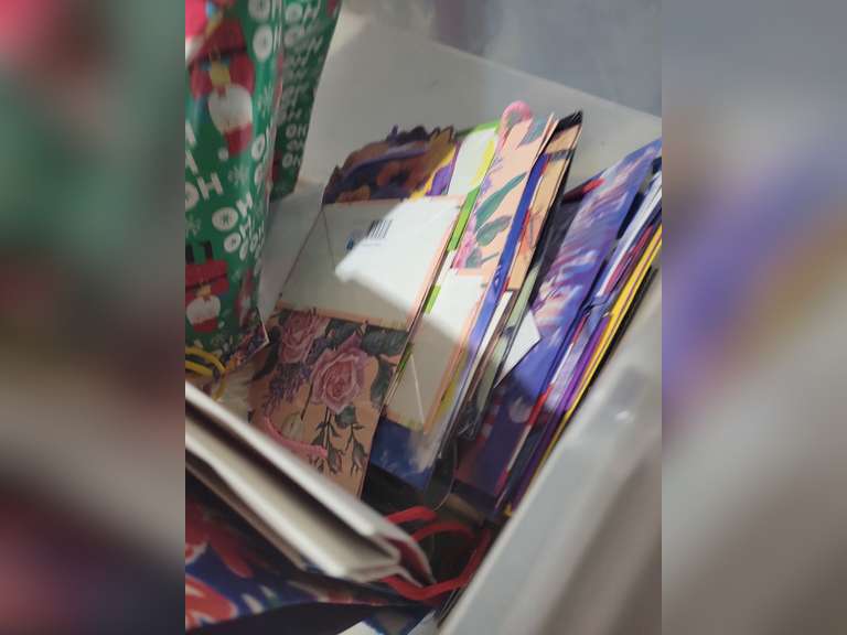 Baskets, Greeting Cards, Gift Bags and Wrapping Paper Tote- No Lid ...