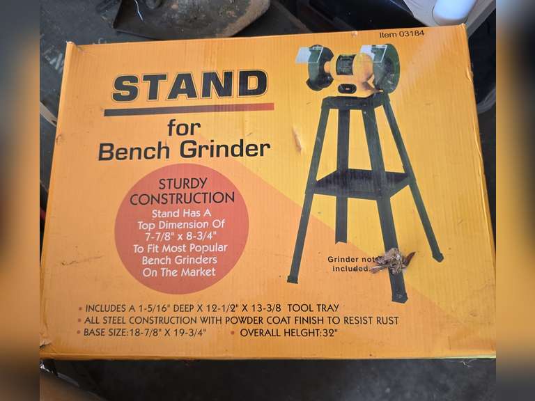New stand for bench grinder - Northern Kentucky Auction, LLC