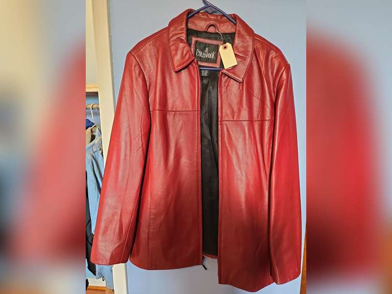 JL Colebrook leather jacket, size L - Northern Kentucky Auction, LLC