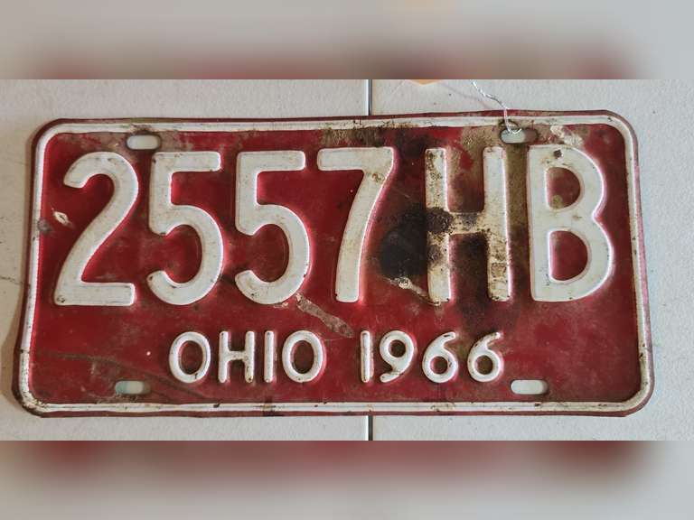 1966 Ohio license plate - Northern Kentucky Auction, LLC
