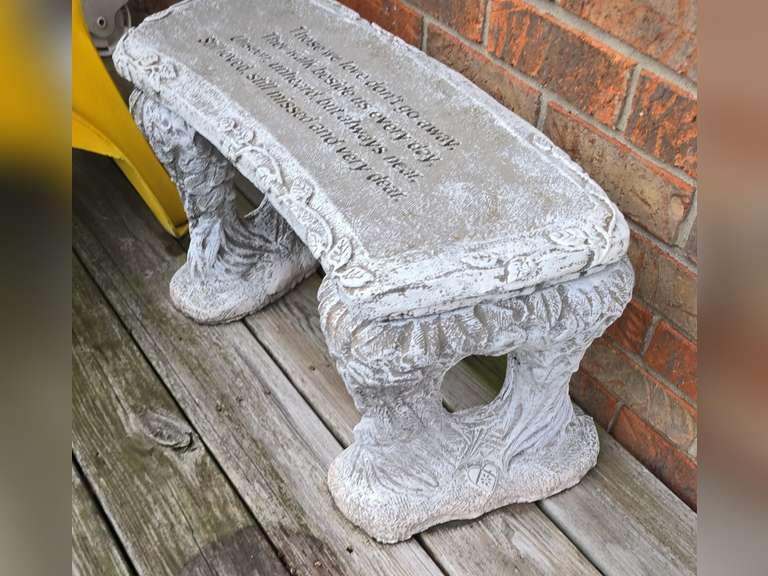 Inspiration bench, concrete - Northern Kentucky Auction, LLC