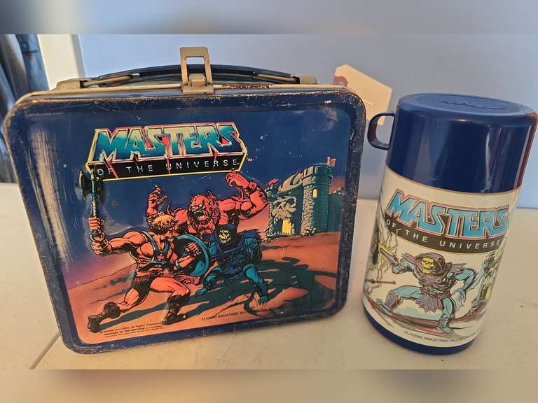 Masters of the Universe metal lunch box and matching thermos - Northern ...